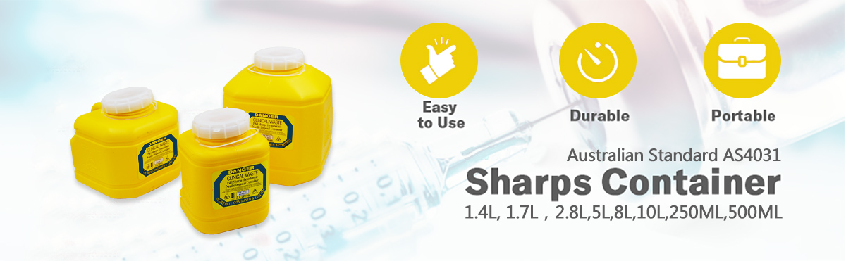 sharp needle disposal container