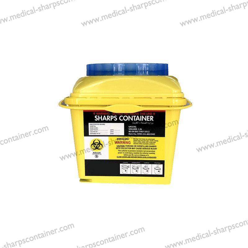 1.5L sharps disposal bins container
