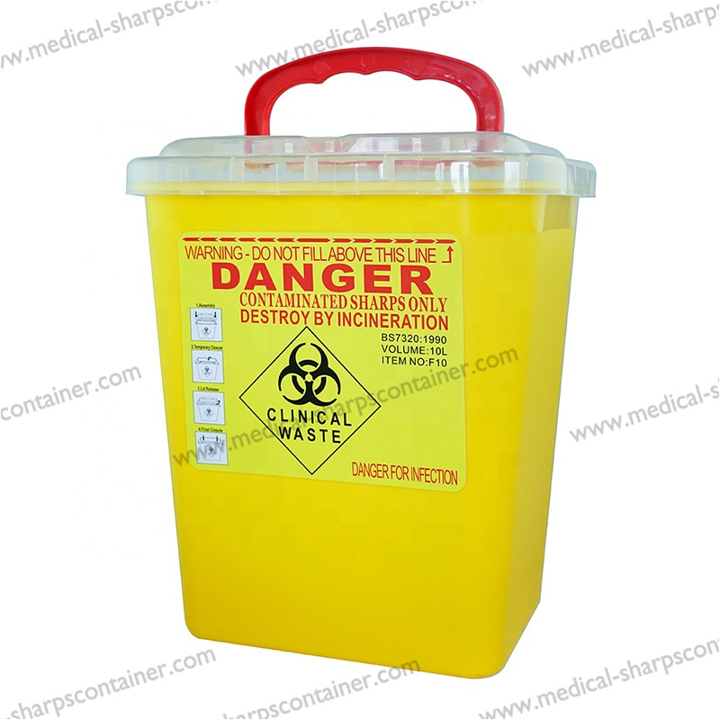 10L sharps waste containers