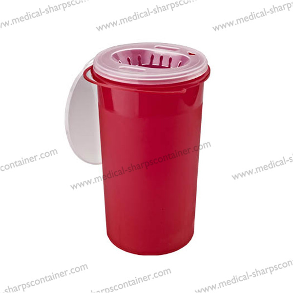 3L round medical syringe sharp box