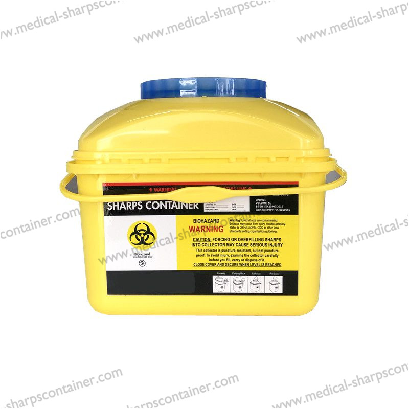 5L sharps bin container