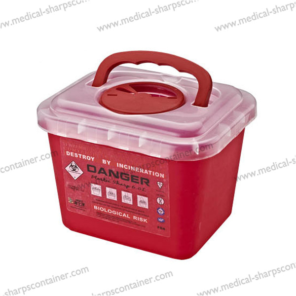 6.2L medical biohazard safety box