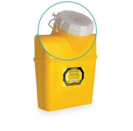 sharp needle disposal container