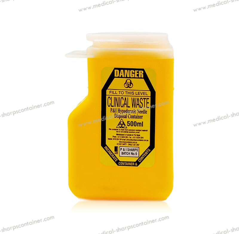500ml Screw Top Sharps Container
