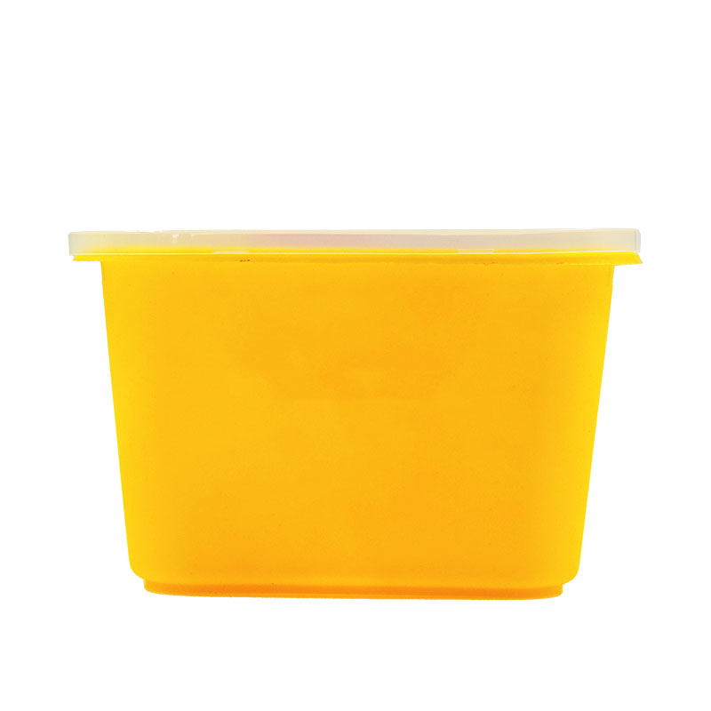 JCMED 2L Yellow Smooth Lid Disposable Medical Waste Bin Sharps Container